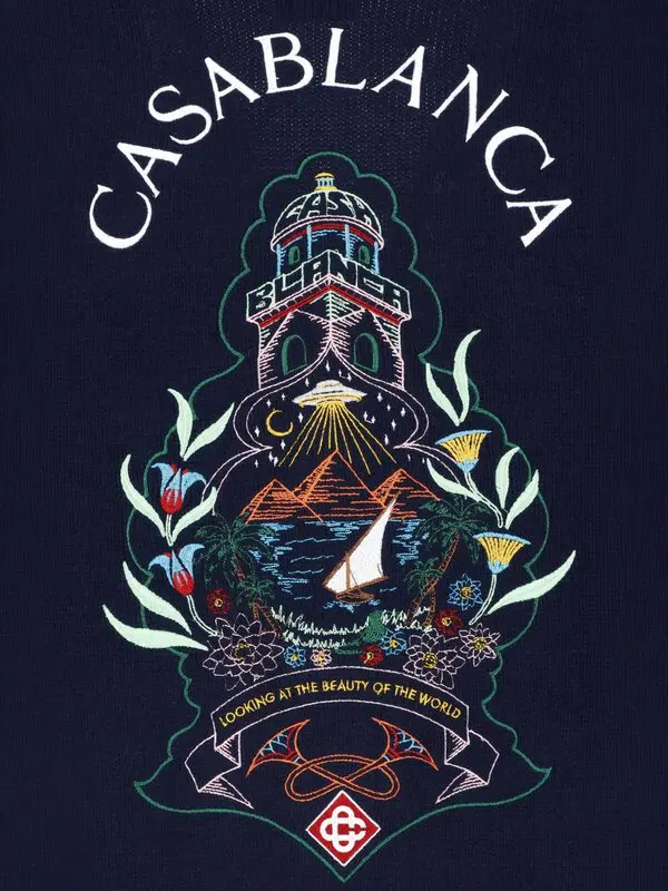 Casablanca Cardigan "hotel Emblem