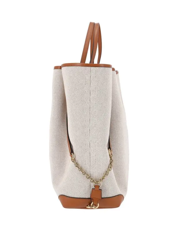 Chloé Large Canvas Tote Bag - Cream