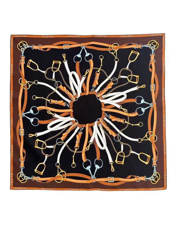 Gucci Printed Silk Scarf