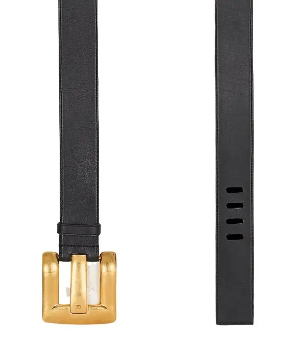Balmain Anthem 4.5cm Calfskin Belt - Black