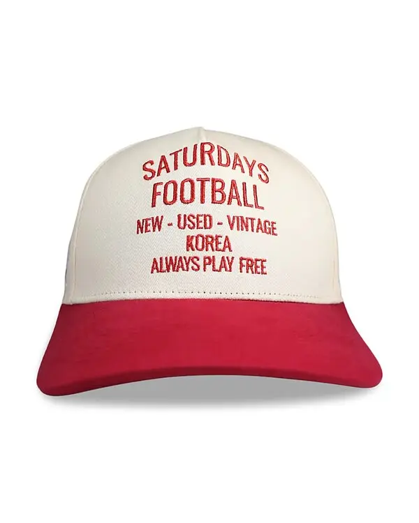 SATURDAYS FOOTBALL Korea Five Panel Cap - White