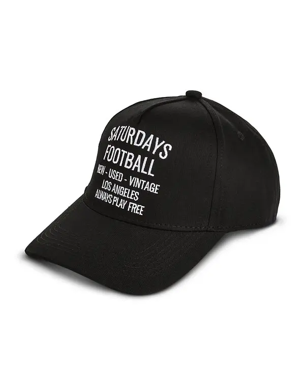 SATURDAYS FOOTBALL Five-panel Cap - Black