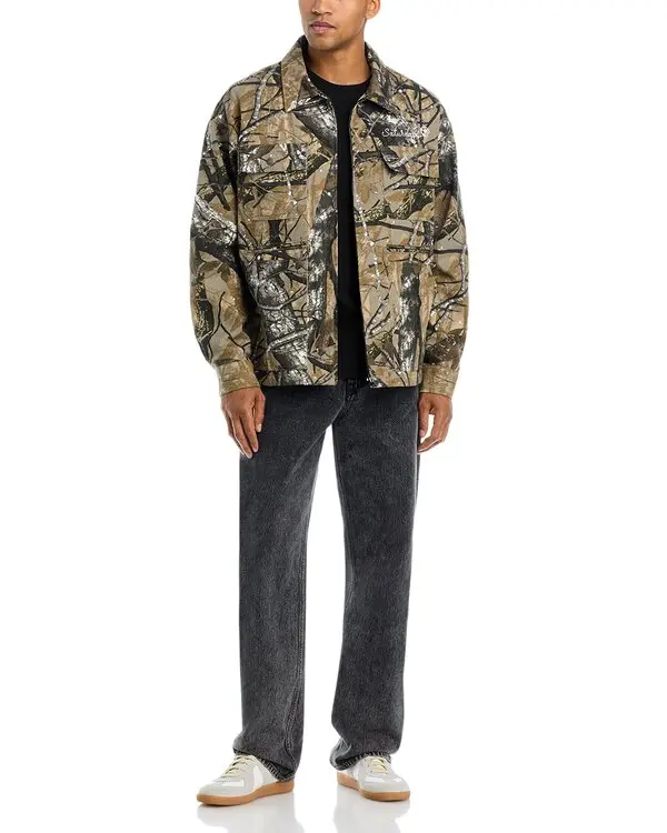 SATURDAYS FOOTBALL Chainstitch Camouflage Jacket