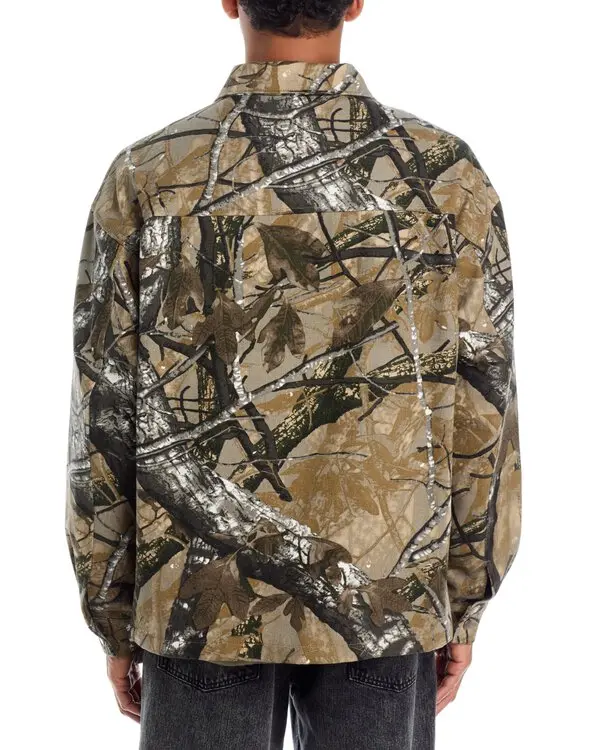 SATURDAYS FOOTBALL Chainstitch Camouflage Jacket