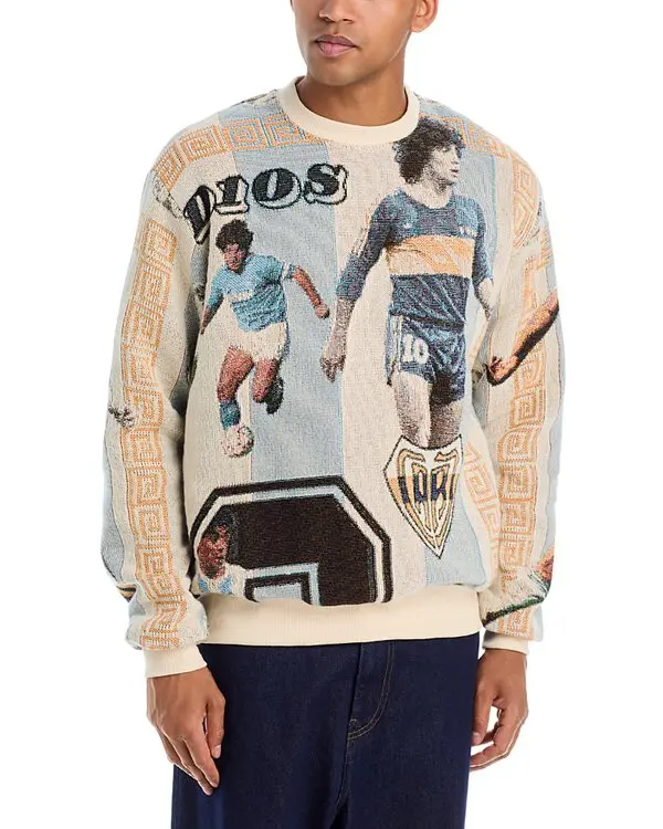 SATURDAYS FOOTBALL Dios" Knit Sweater - Multi