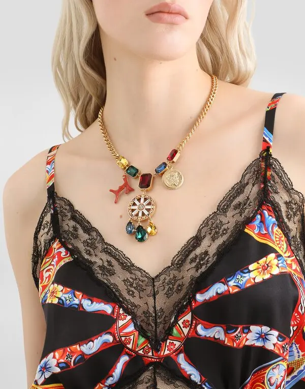 Dolce & Gabbana Carretto Wheel Necklace