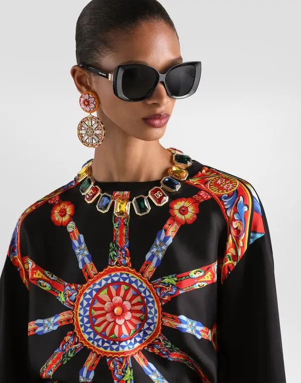 Dolce & Gabbana Carretto-print Jersey T-shirt
