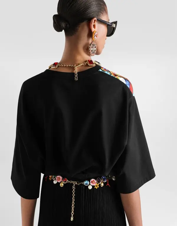 Dolce & Gabbana Carretto-print Jersey T-shirt