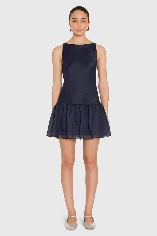 Amanda Uprichard Margo Dress - Navy