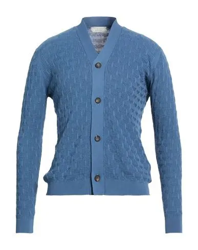 FILIPPO DE LAURENTIIS Cardigan Slate Cotton - Blue