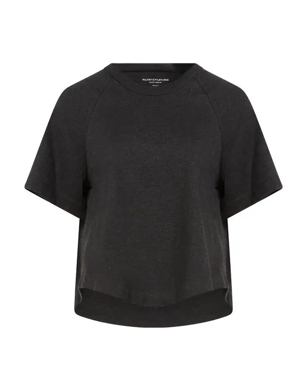 Majestic Filatures Organic Cotton Crewneck T-shirt - Black
