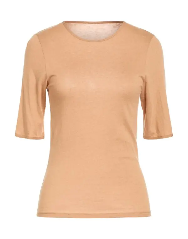 Majestic Filatures Cotton And Cashmere T-shirt - Beige