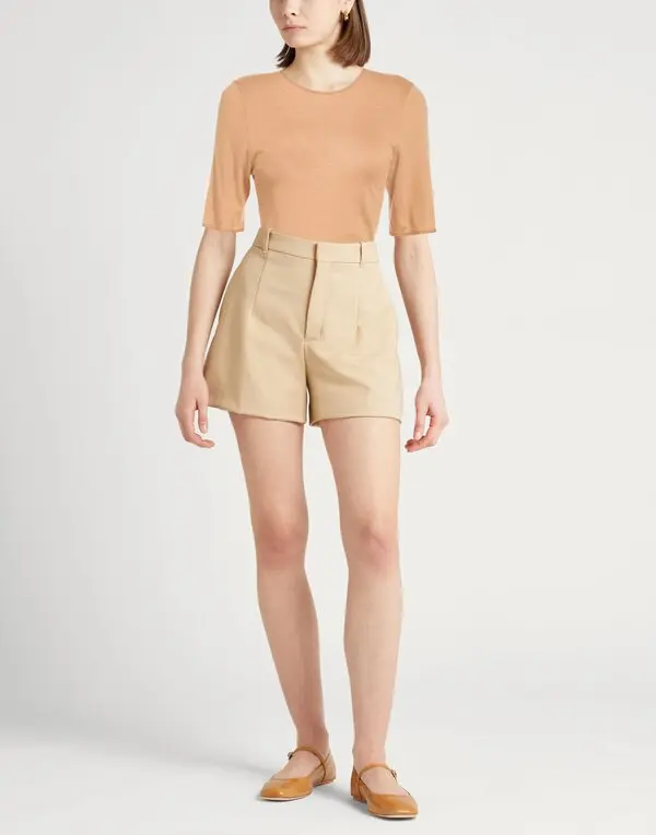 Majestic Filatures Cotton And Cashmere T-shirt - Beige