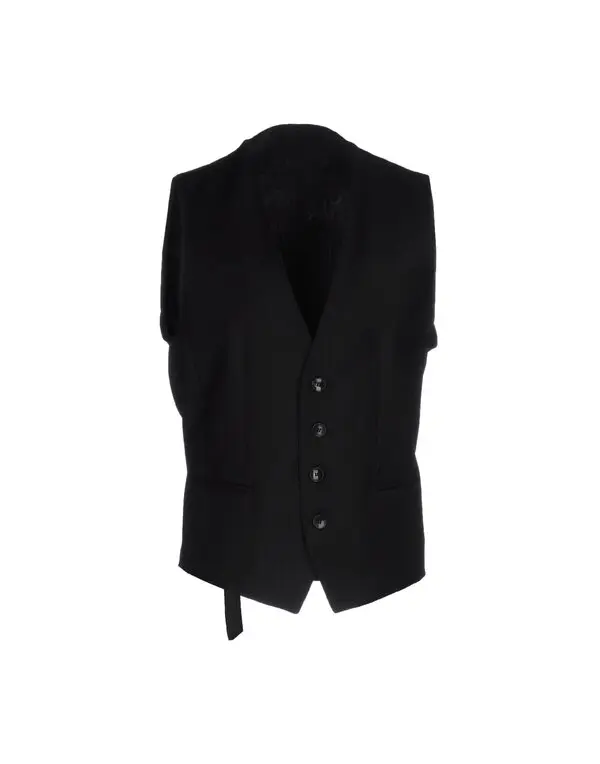 Hugo Boss Tailored Vest In Virgin Wool Blend