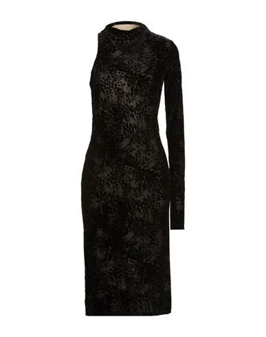 Patrizia Pepe Velvet Midi Dress - Black