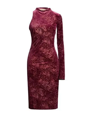 Patrizia Pepe Velvet Midi Dress - Red