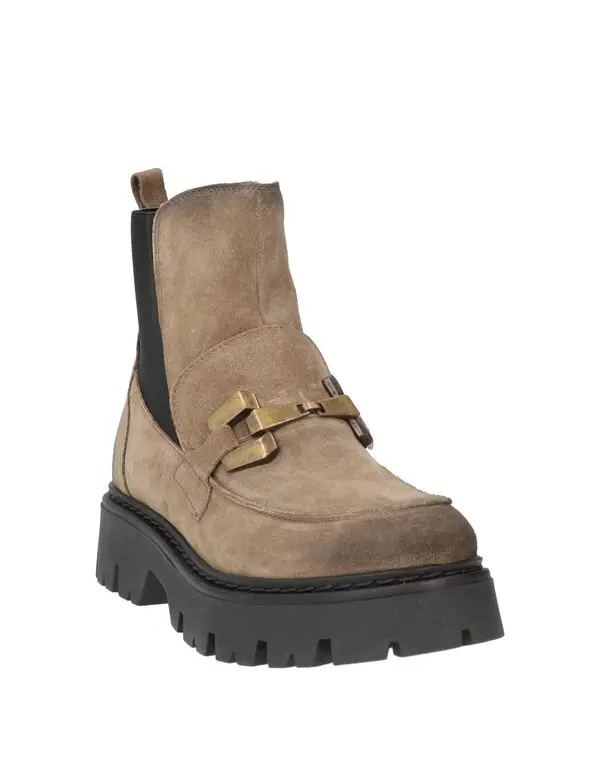 CAFÈNOIR Leather Ankle Boots With Embellishments