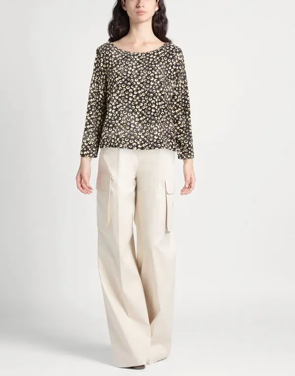 ALESSIA SANTI Viscose Crepe Multicolor Long Sleeve Top