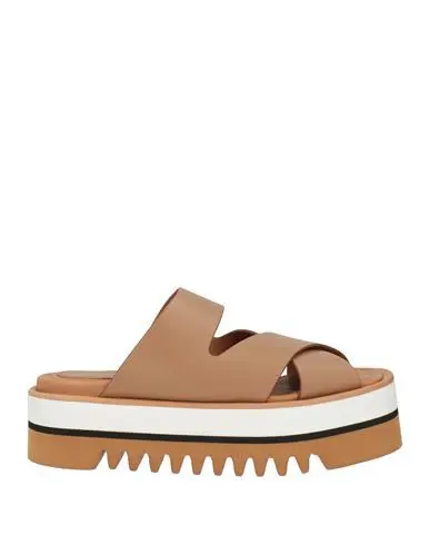 PALOMA BARCELO Garner Leather Platform Sandals - Camel