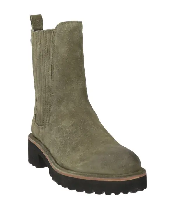 CAFÈNOIR Suede Ankle Boots With Lug Sole