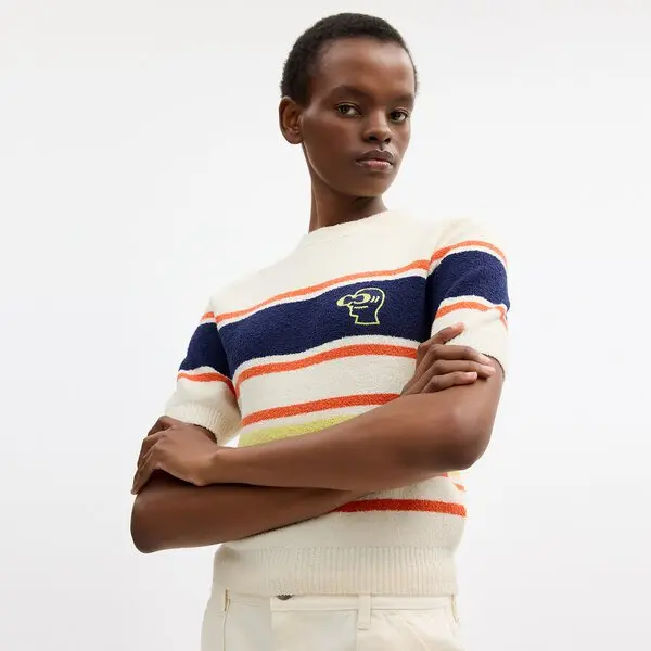 COACH X Brain Dead Striped Knit Top