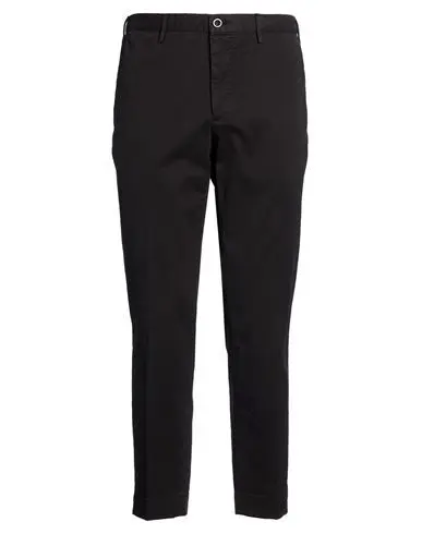 Incotex Cotton Elastane Chino Pants - Black