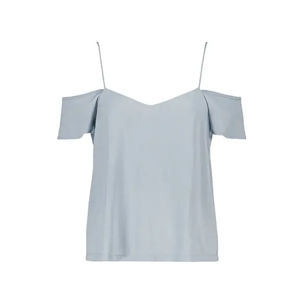 MARIANNE BY MARIE JORDANE Juliette Off Shoulder Top - Blue