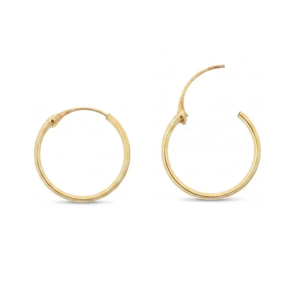 SPERO LONDON 9ct Solid Hoop Earrings - Gold