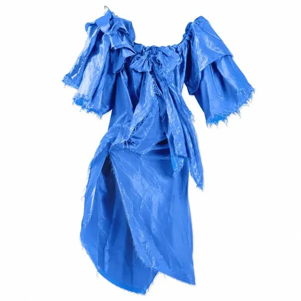 MIRO MISLJEN Off-shoulder Ruffled Maxi Gown