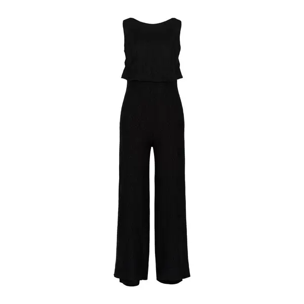 MARIANNE BY MARIE JORDANE Carla Open Back Jumpsuit - Black