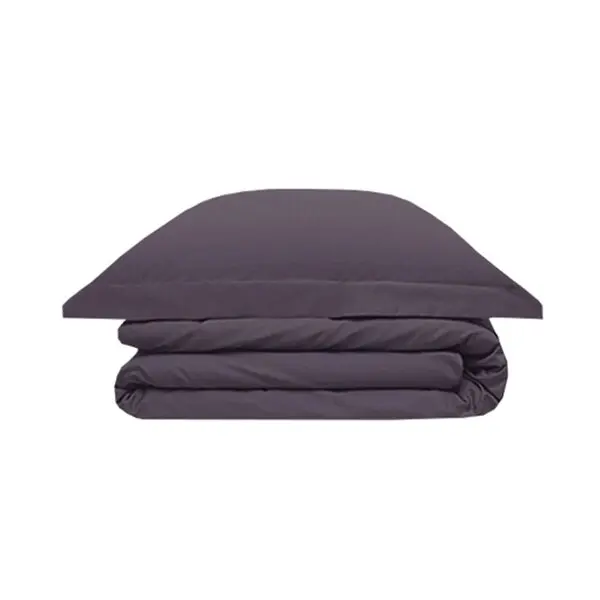 DECOFLUX HOME Cotton Bedding Set Solid Figue Jam - Purple
