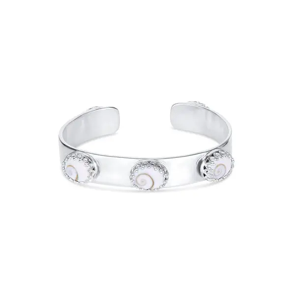 ARIANNE DELANEY Shiva Shell Cuff Bracelet Sterling - Silver