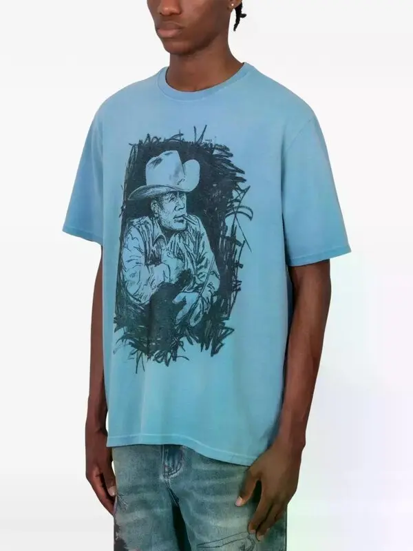 ONE OF THESE DAYS Best In The West Graphic-print T-shirt - Blue