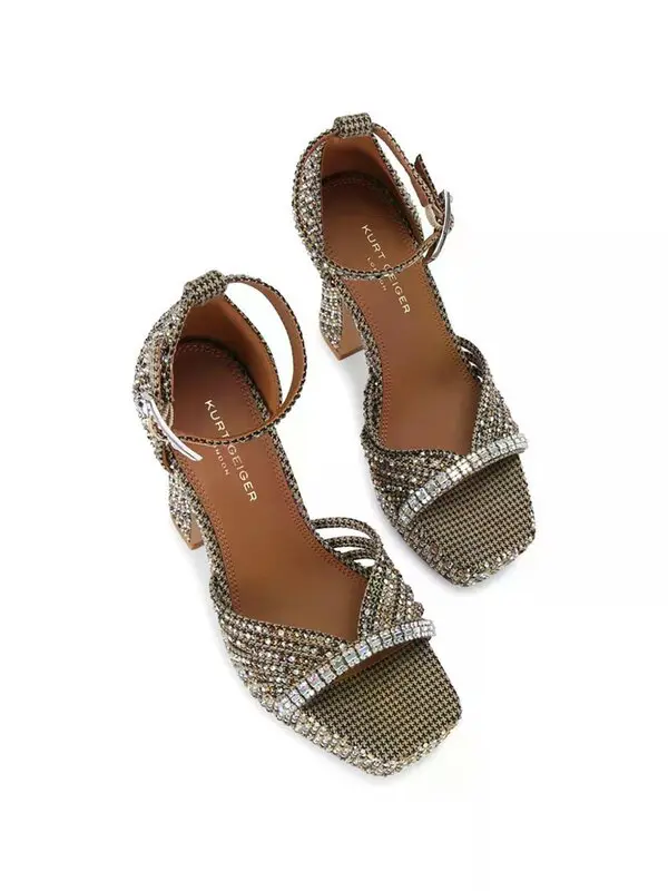 Kurt Geiger Crystal Embellished Platform Sandals