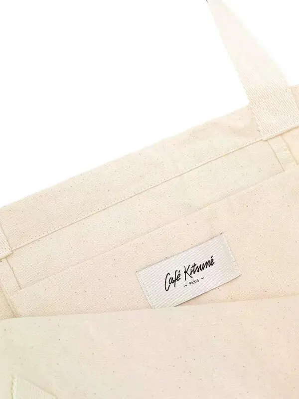 CAFÉ KITSUNÉ Logo Print Tote Bag