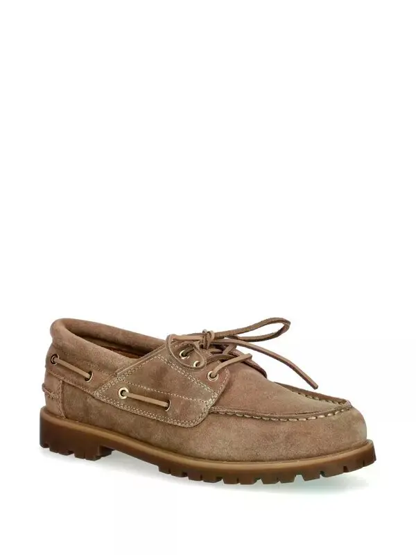 VAGABOND SHOEMAKERS Joslyn Lace-up Lug-sole Loafers - Neutrals