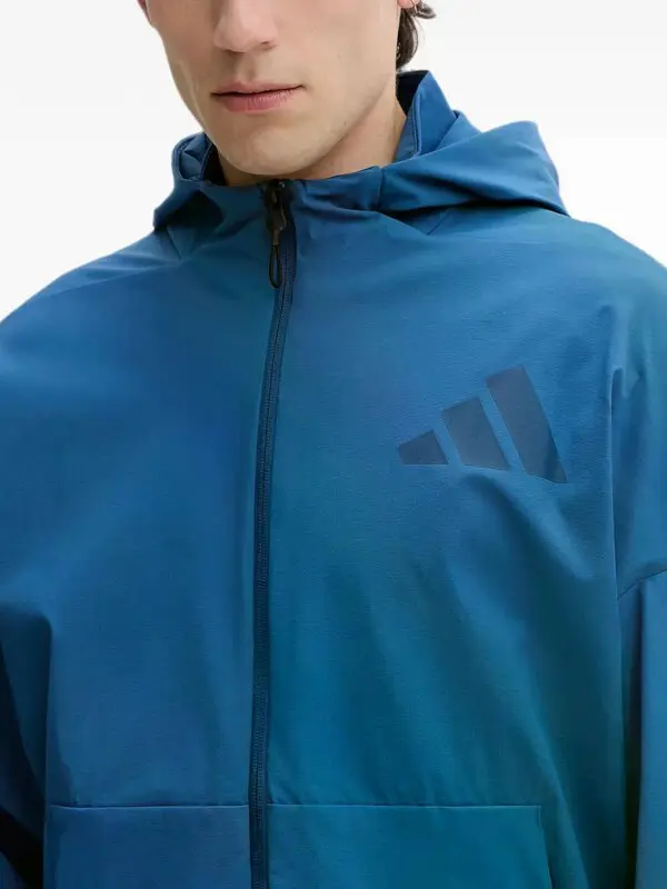 Adidas Z.n.e. Logo-print Zip-up Hoodie