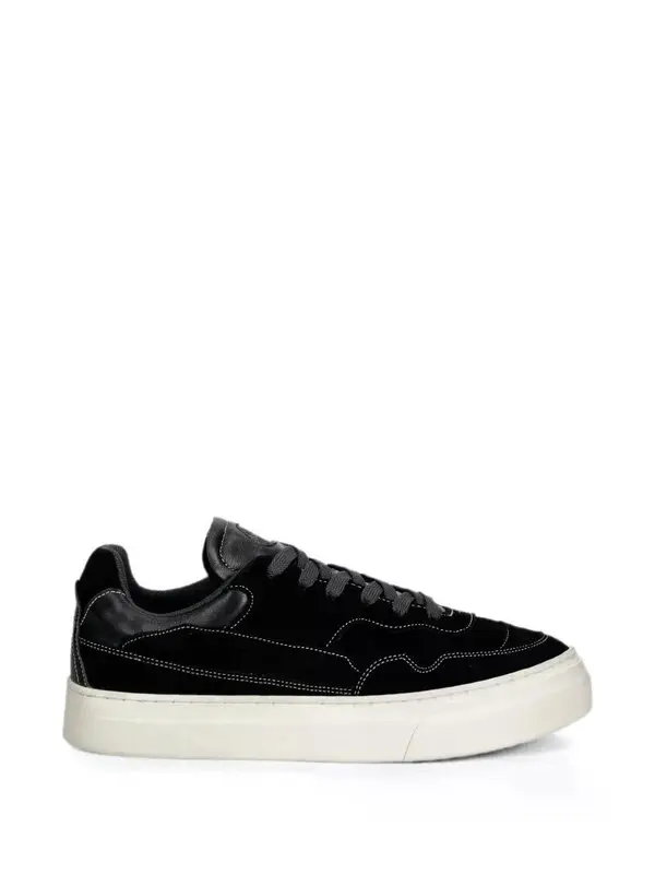 S.W.C STEPNEY WORKERS CLUB Omni Contrast-stitch Sneakers - Black