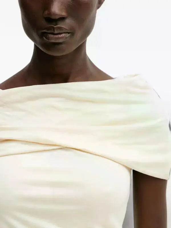 Rick Owens Draped Off-shoulder Top