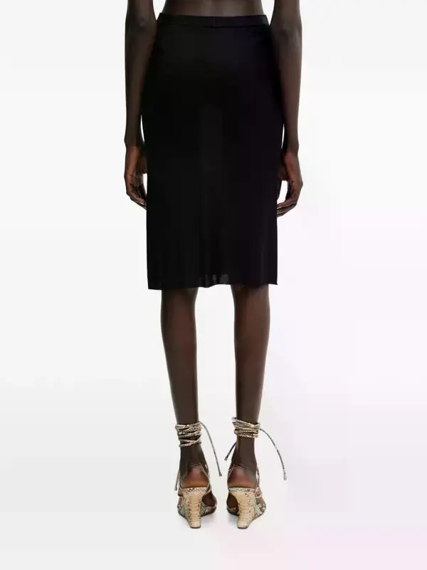 Rick Owens Elasticated Waistband Jersey Midi Skirt