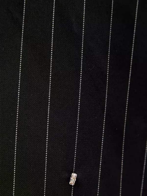 Sportmax Pinstriped Wrap Mini Skirt