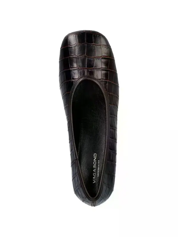 VAGABOND SHOEMAKERS Livia Croc-effect Block-heel Pumps