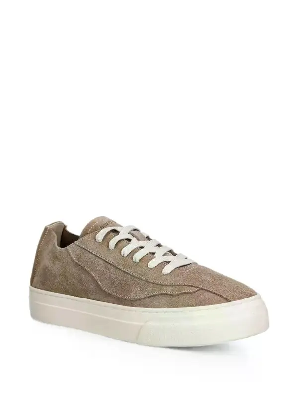 S.W.C STEPNEY WORKERS CLUB Reverse Suede Panelled Sneakers - Neutrals