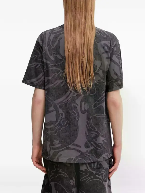 AAPE BY *A BATHING APE Camouflage-print Logo-patch T-shirt