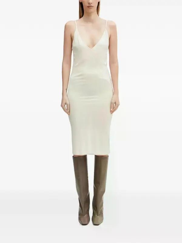 Rick Owens V-neck Midi Dress