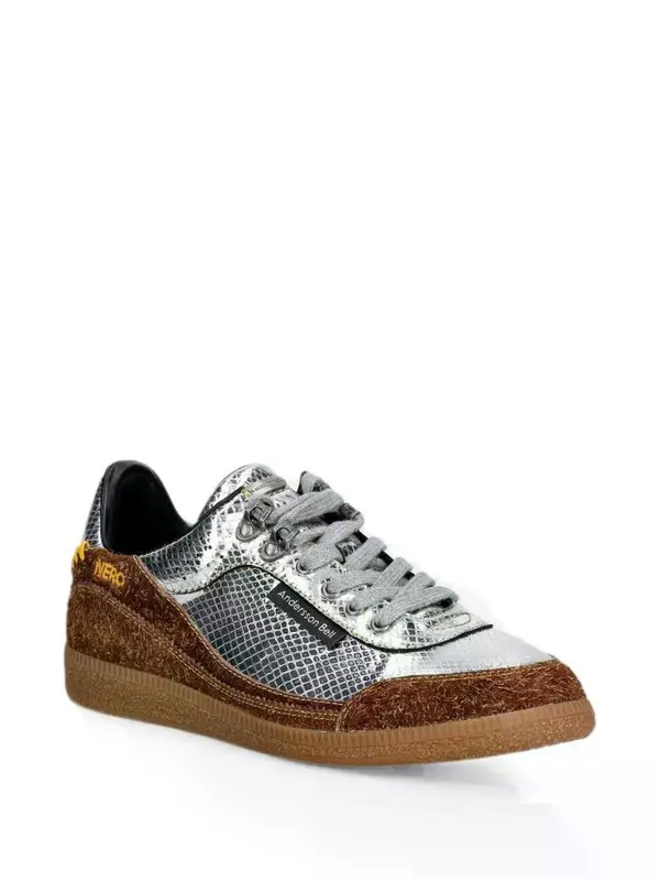 Andersson Bell Snakeskin-effect Panelled Sneakers