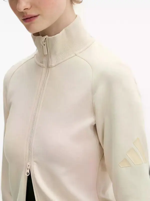 Adidas Soft Luz Logo-patch Zip-up Sweatshirt