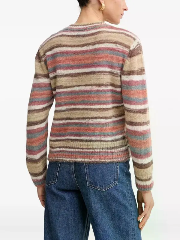 A.p.c. Gabby Striped Knit Sweater