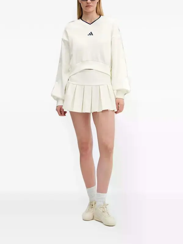 Adidas Logo Print Press-stud Sweater