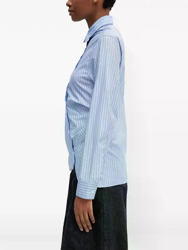 Andersson Bell Asymmetric Striped Shirt